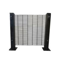 China Galvanized PVC coated 358 anti climbing safety fence high-density transparent mesh guardrail for sale