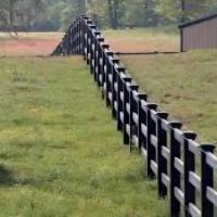 China Customizable Black PVC Vinyl Privacy Fence Panel Outdoor Garden Yard Backyard Pool Weatherproof for sale