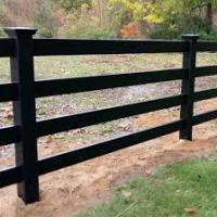 China Customizable Black PVC Vinyl Privacy Fence Panel Outdoor Garden Yard Backyard Pool Weatherproof for sale