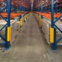 China ISO9001 Yellow Impact Resistant Rack Protector, Customizable Warehouse Column Guard for Pallet Racking Leg Safety for sale