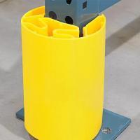 China ISO9001 Yellow Impact Resistant Rack Protector, Customizable Warehouse Column Guard for Pallet Racking Leg Safety for sale
