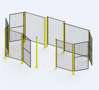 China Carbon Fiber Robot Safety Fence with Multiple Access Points Skillfully Engineered Complex Industrial Robot Setups Robot Fence for sale