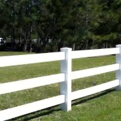 China 3-Rail Fence, Garden Anti-Corrosion Vinyl PVC Farm Fence, PVC Horse Stable Fencing for Farm and Ranch Safety for sale