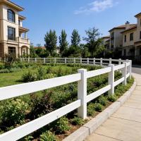 China 3-Rail Fence, Garden Anti-Corrosion Vinyl PVC Farm Fence, PVC Horse Stable Fencing for Farm and Ranch Safety for sale