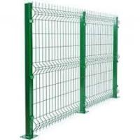 China Strong 3D V Bending Modern Security Fence Powder Coated Steel Frame Square Anti Climb 8FT Panel for Schools Houses Outdoor Use for sale