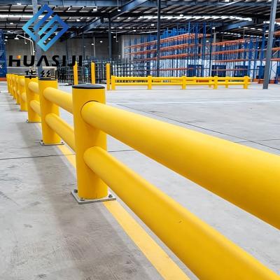 China Hsj Heavy Duty Two Rail Flexible Impact Barrier Troax Mpm Equivalent Self-Healing Polymer Safety Fence for Logistics Distribution Center Factory Workshop Pedest for sale
