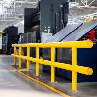 China Hsj Heavy Duty Two Rail Flexible Impact Barrier Troax Mpm Equivalent Self-Healing Polymer Safety Fence for Logistics Distribution Center Factory Workshop Pedest for sale