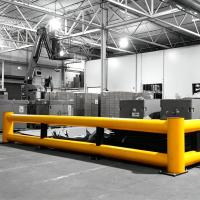 China Hsj Heavy Duty Two Rail Flexible Impact Barrier Troax Mpm Equivalent Self-Healing Polymer Safety Fence for Logistics Distribution Center Factory Workshop Pedest for sale