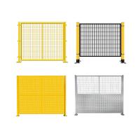 China Hsj Multi-Material Modular Safety Fence Module EN ISO Certified Industrial Robot Guard Barrier Customizable Steel PC Perforated Panel Safety Partition For Automated Workshop Equipment Isolation for sale