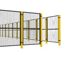 China Hsj Anping Factory Custom Robot Safety Fence Machine Guarding Barrier Steel Mesh Metal Arc Screen Panels Optional Hinged/Folding/Sliding Doors Interlock Safety Switches & Multiple Security Lock Access for sale
