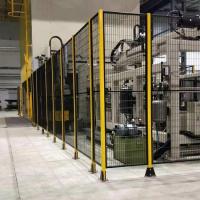 China Flexible Layout And Easy Relocation Robot Safety Fence Offering Safety Isolation With Modular Components Designed for sale