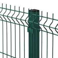 China Hsj 3D Triangle Bend Welded Fence Outdoor Galvanized Metal Perimeter Fencing System for sale
