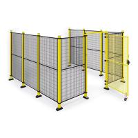 China Hsj Industrial Robot Safety Fence, Powder Coated Steel Wire Mesh Machine Guard Fencing, Sliding Door Hinged Door for Workshop Robot Isolation Protection for sale