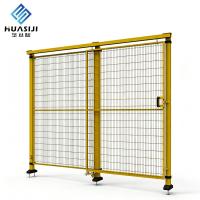 China Hsj Industrial Robot Safety Fence, Powder Coated Steel Wire Mesh Machine Guard Fencing, Sliding Door Hinged Door for Workshop Robot Isolation Protection for sale