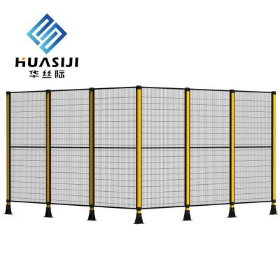 China Hsj Quick Installation Robot Safety Fence Modular Machine Guard Panels for Workshop Production Line Maintenance Areas for sale