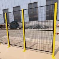 China For Industrial Safety Robot Safety Fence Featuring Welded Mesh Panels And Aluminum Alloy Frame for sale