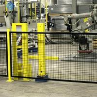 China Hsj Customized Aluminum Profile Robot Safety Fence Perimeter Guarding Wire Mesh Partition for Industrial Robotic Workstation Automated Production Line Machine Guarding for sale