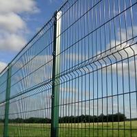 China Hsj Premium 3D Panel Fence with V Shaped Curves Heavy Duty Powder Coated Triangle Bending Fence for Yard and Security for sale