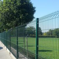 China Hsj Premium 3D Panel Fence with V Shaped Curves Heavy Duty Powder Coated Triangle Bending Fence for Yard and Security for sale