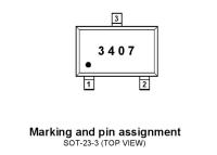 China Surface Mount MX3407 High Power Transistor P - Channel Type RoHS Certificated for sale