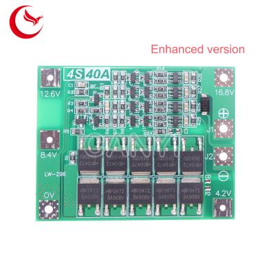 China 4S40A 18650 BMS Led Pcb Board Assembly 105mA For Battery Charger for sale