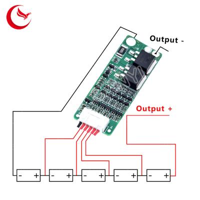 China 5S 15A Li-ion Lithium Battery BMS 18650 Charger Protection Board 18V 21V Cell Protection Circuit for sale
