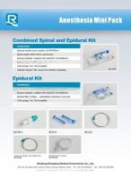 China Disposable Epidural Mini Kit 16G/18G The Ultimate Pain Management Solution for sale