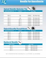 China Quincke Tip Anesthesia Spinal Needle 20G-27G for Accurate Anesthesia Administration for sale