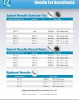 China Disposable Anesthesia Spinal Needle with Quincke Tip The Basis of Surgical Instruments for sale
