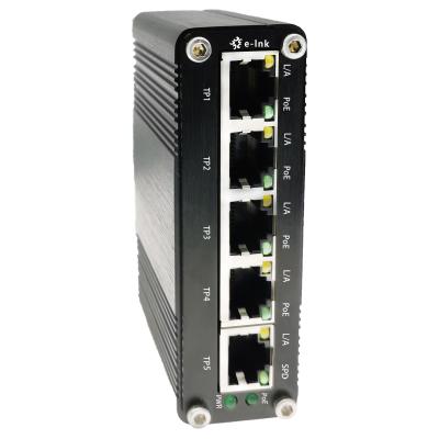 China Industrial PoE Switch 4 Port 10/100/1000BASE-T PoE 1 Port 10/100/1000T for sale