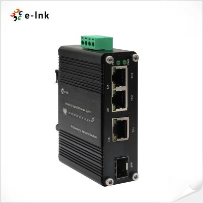 China Mini Industrial Ethernet Switch 3-Port 10/100/1000T + 1-Port 100/1000X SFP Network Switch for sale