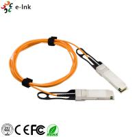 China 40G QSFP+ To QSFP+ Active Optical Cable Length 100m Hot Pluggable OM2 Cable for sale