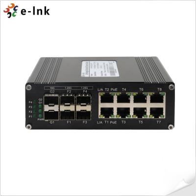 China Fiber Ethernet Switch 8 Port Gigabit RJ45 + 4-Port 1G SFP + 2-Port 10G SFP for sale