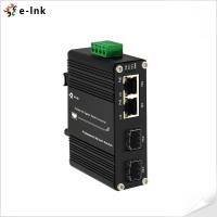 China Mini Industrial 2-Port 1000Mbps 802.3bt 90W PoE Switch With 2-Port SFP Fiber for sale