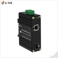 China Industrial PoE Media Converter 100 1000BASE-X SFP To 10 100 1000BASE-T 802.3at 30W for sale