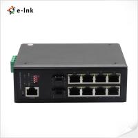 China 8-Port 10/100/1000T To 2-Port 100/1000Base-X SFP Managed Industrial Switch for sale