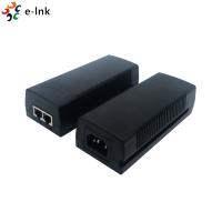 China Gigabit  IEEE802.3af At 60W PoE Power 100-240V AC Input PoE Injector Adapter for sale