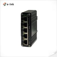 China IP40 Aluminum Case 802.3at Industrial PoE Switch 100m Transmission for sale