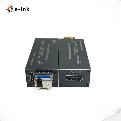China 1.4a HDCP1.2 4k Fiber Optic HDMI Extender Over Multimode Fiber 80km for sale