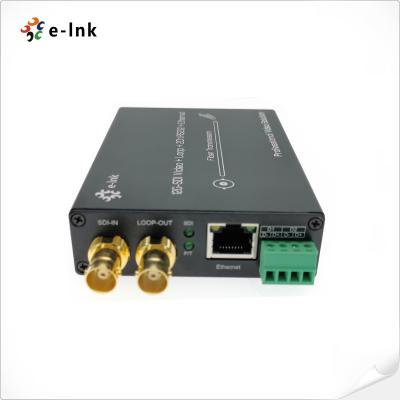 China 12G SDI Video Fiber Converter With Gigabit Ethernet 2Ch Backward RS485 for sale