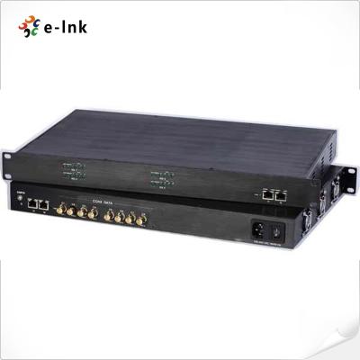 China 10 100 1000Base TX extend ethernet over coax With PoC Aluminum case for sale