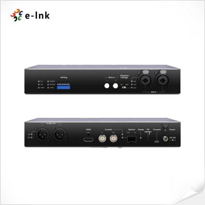 China 4K 60HZ 10KM Video Fiber Converter 12G SDI 2.0 For Broadcast To HDMI for sale