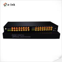 China 32Ch RCA Fiber Optic Media Converter 24 bit Audio digital bandwidth for sale