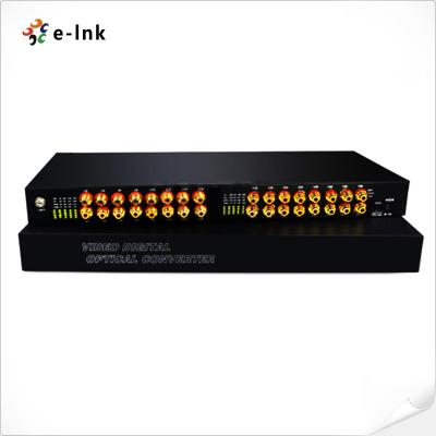 China 32Ch RCA Fiber Optic Media Converter 24 bit Audio digital bandwidth for sale