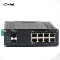 China SFP Managed Industrial Ethernet Switch 8 Port 10 / 100 / 1000T + 2 Port 1000X for sale