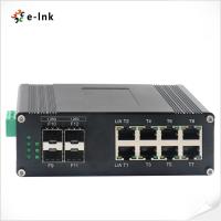 China Industrial  Managed Ethernet Switch 8-Port 10 / 100 / 1000T + 4-Port 1000X SFP for sale