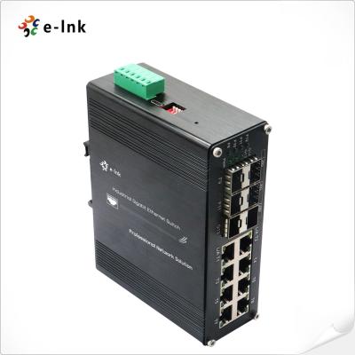 China Managed PoE Switch 10 / 100 / 1000Mbps 8-Port 10 / 100 / 1000T 802.3at PoE + 6-Port 1000X SFP for sale