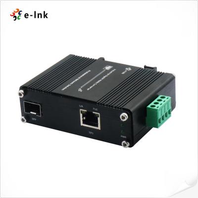 China Industrial SFP Module Fiber Media Converter 60W POE Aluminum Case for sale