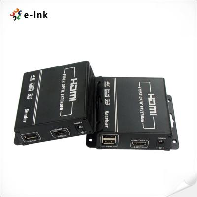 China OM3-300 Multi-Mode Fiber HDMI Extender with USB Keyboard & Mouse Support for sale