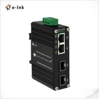 China Industrial PoE Switch 2 Port 10/100/1000M 802.3at with 2 Port Gigabit SFP Uplink Unmanaged for sale